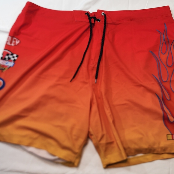 Hurley | Swim | Hurley Nascar Red And Orange Board Shorts Size 42 ...
